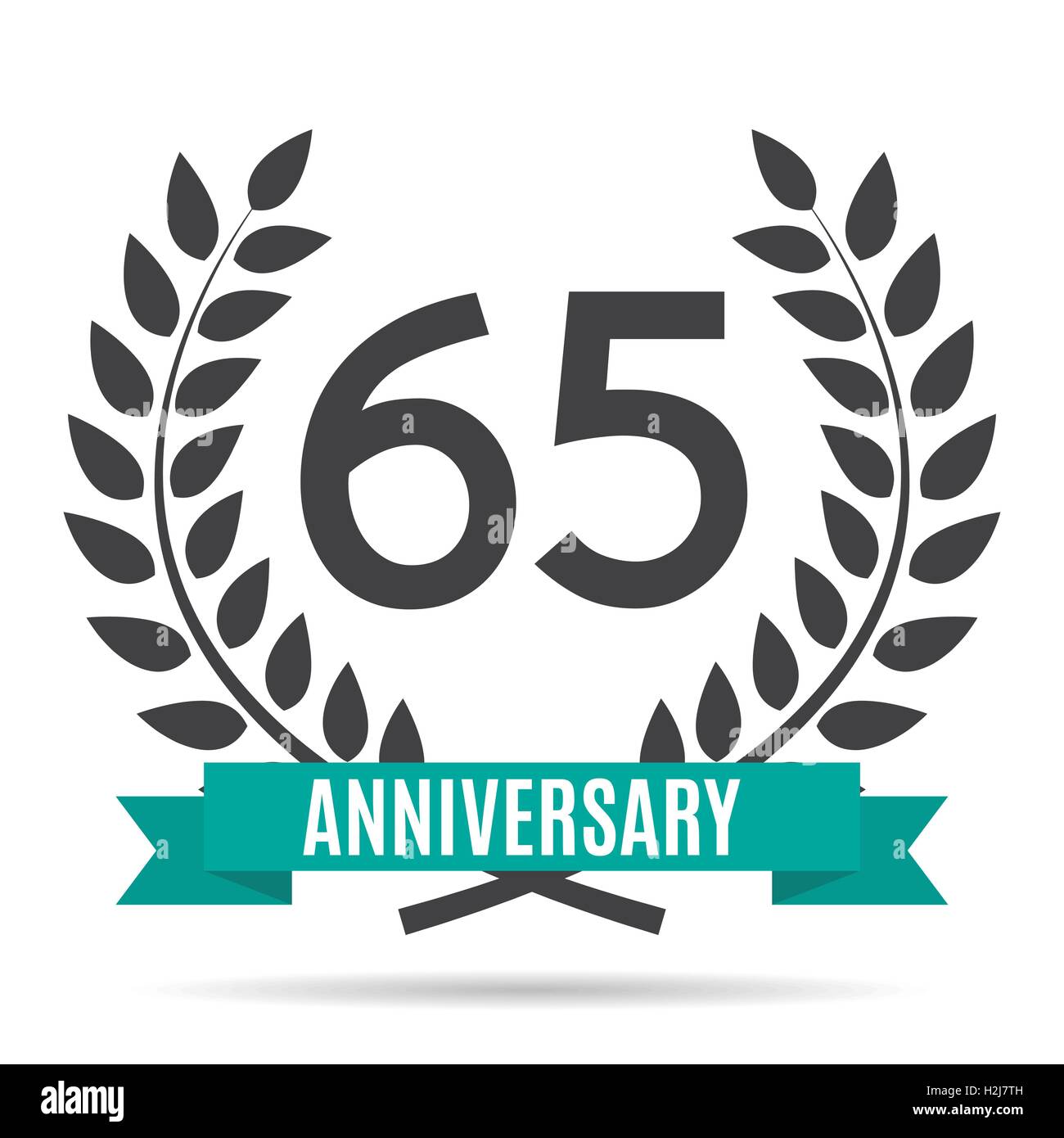 Template 65 Years Anniversary Vector Illustration Stock Vector Image ...