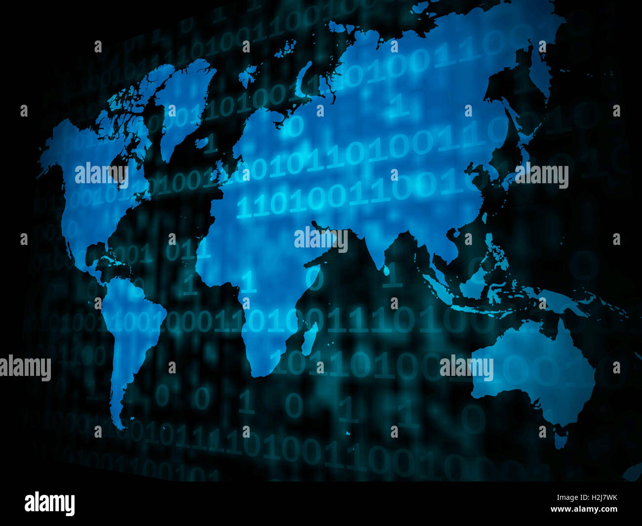 Numbers world map hi-res stock photography and images - Alamy