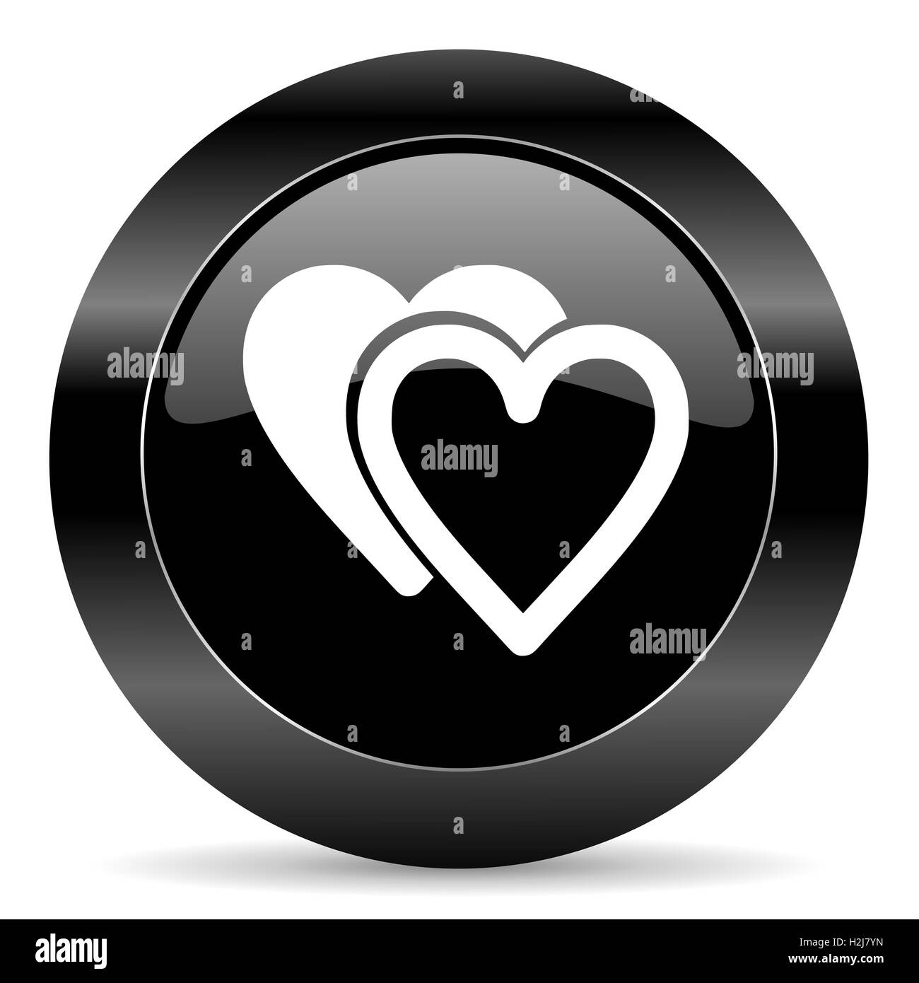 Love icon Black and White Stock Photos & Images - Alamy