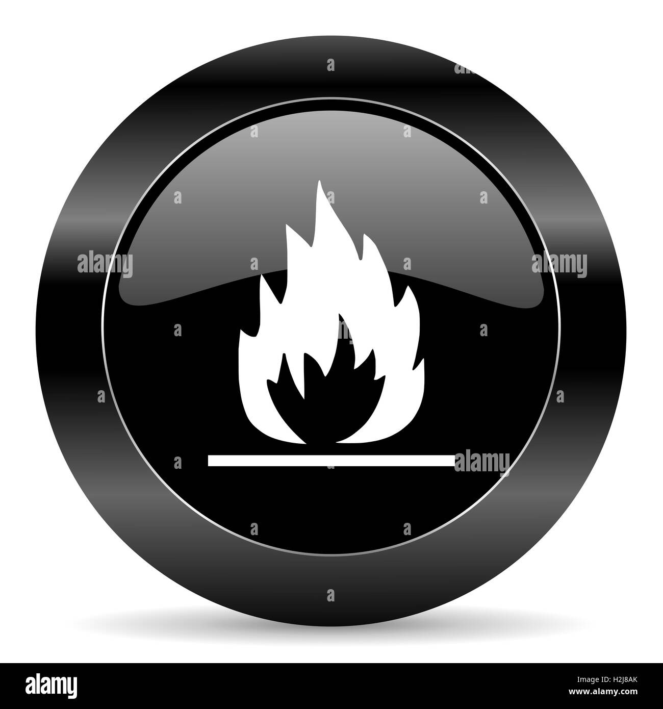Flame icon hi-res stock photography and images - Alamy