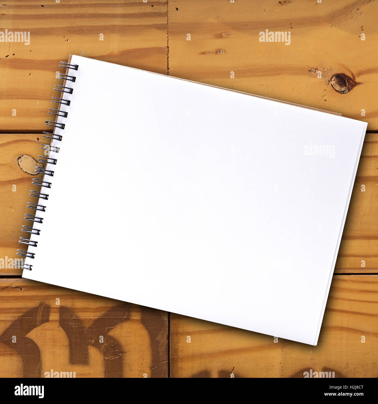 Notebook blank page Stock Photo - Alamy