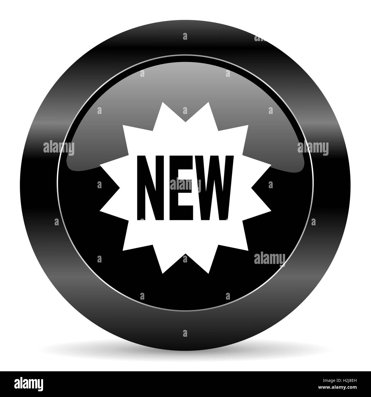 New badge Black and White Stock Photos & Images - Alamy