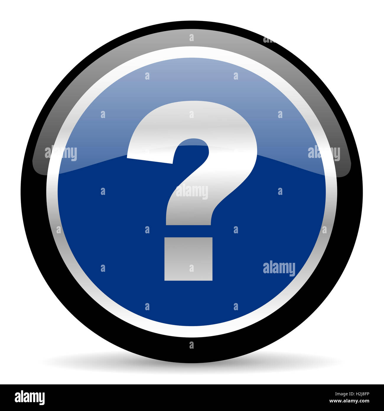 Blue question mark computer icon hi-res stock photography and images ...