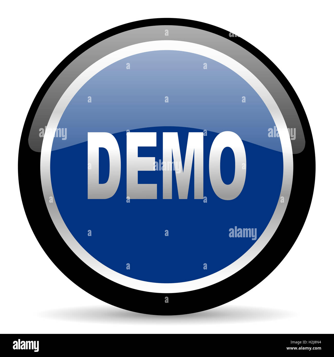 Demo icon demo website button hi-res stock photography and images - Alamy