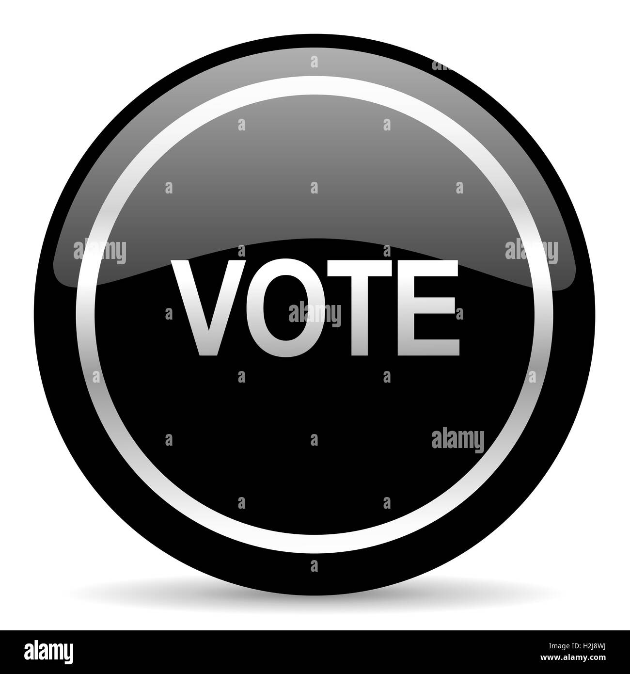 Vote here banner Black and White Stock Photos & Images - Alamy
