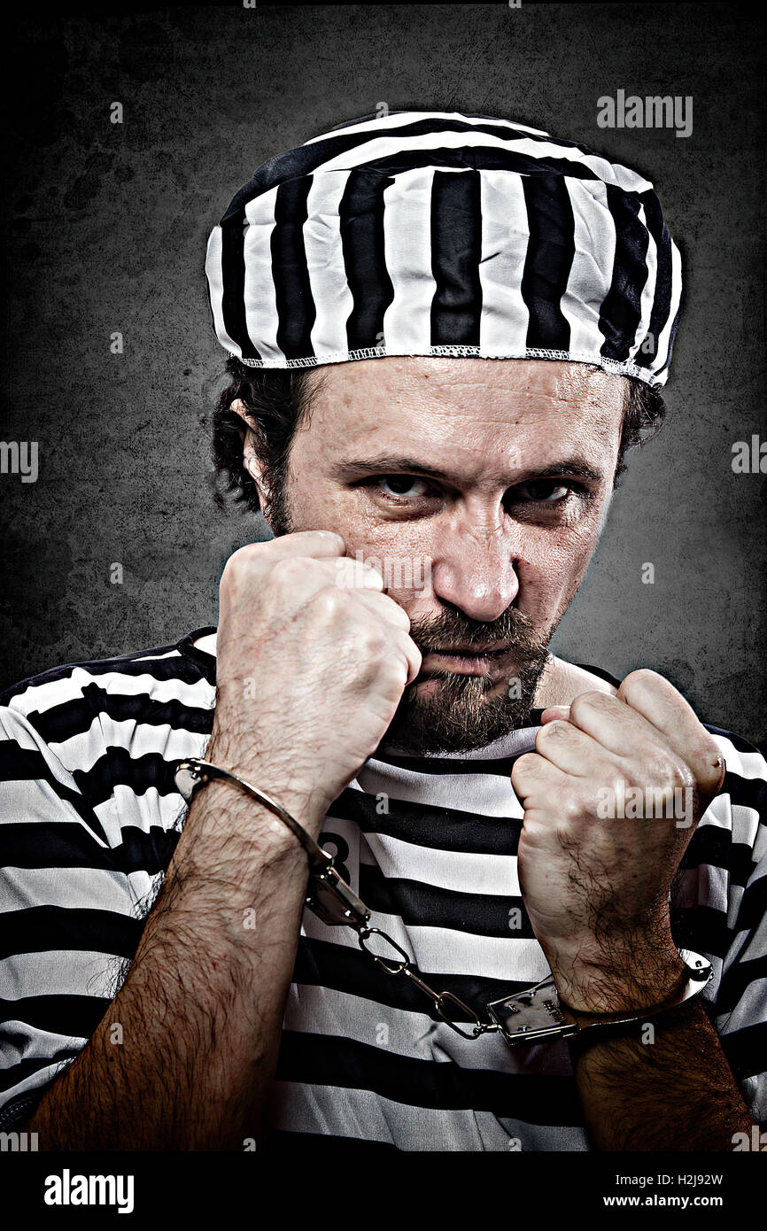 Man prison silhouette hi-res stock photography and images - Alamy