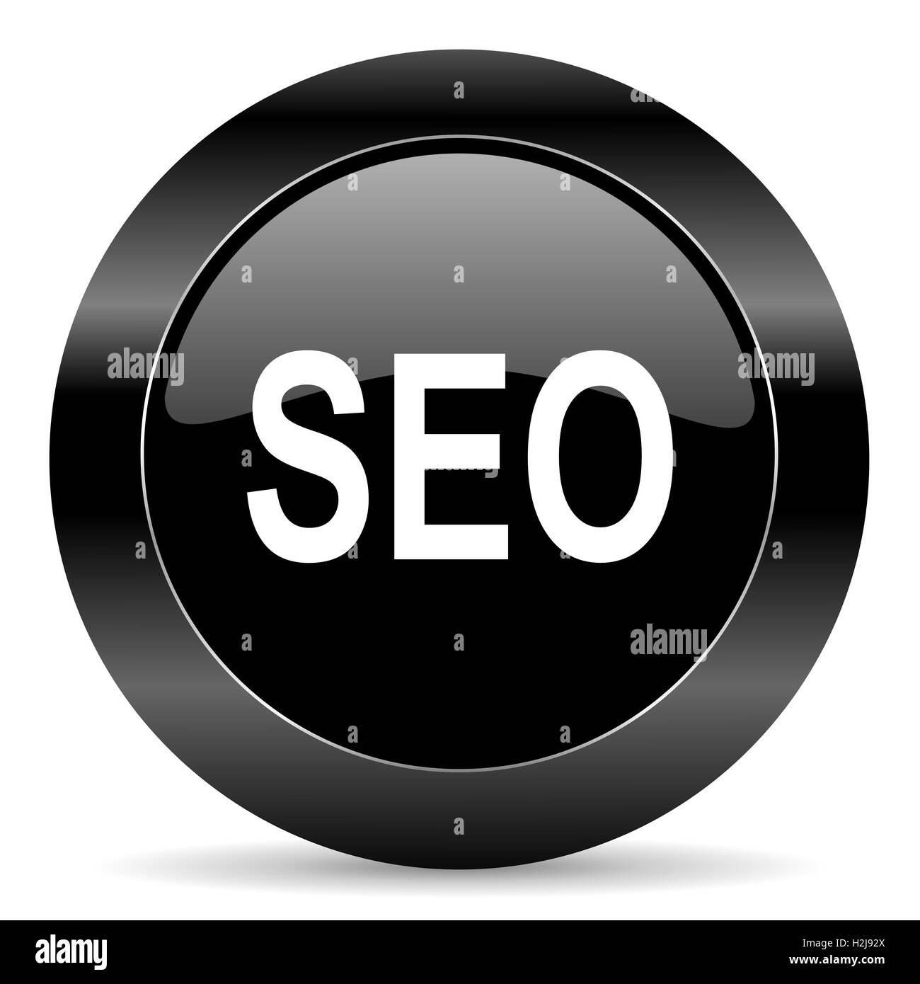 Search engine optimization symbol seo Black and White Stock Photos ...