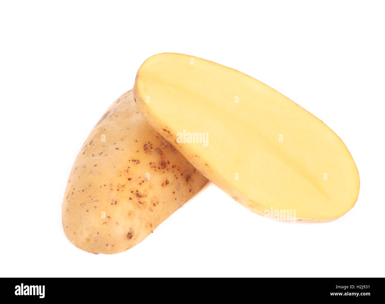 Closeup of fresh chopped potato Stock Photo - Alamy