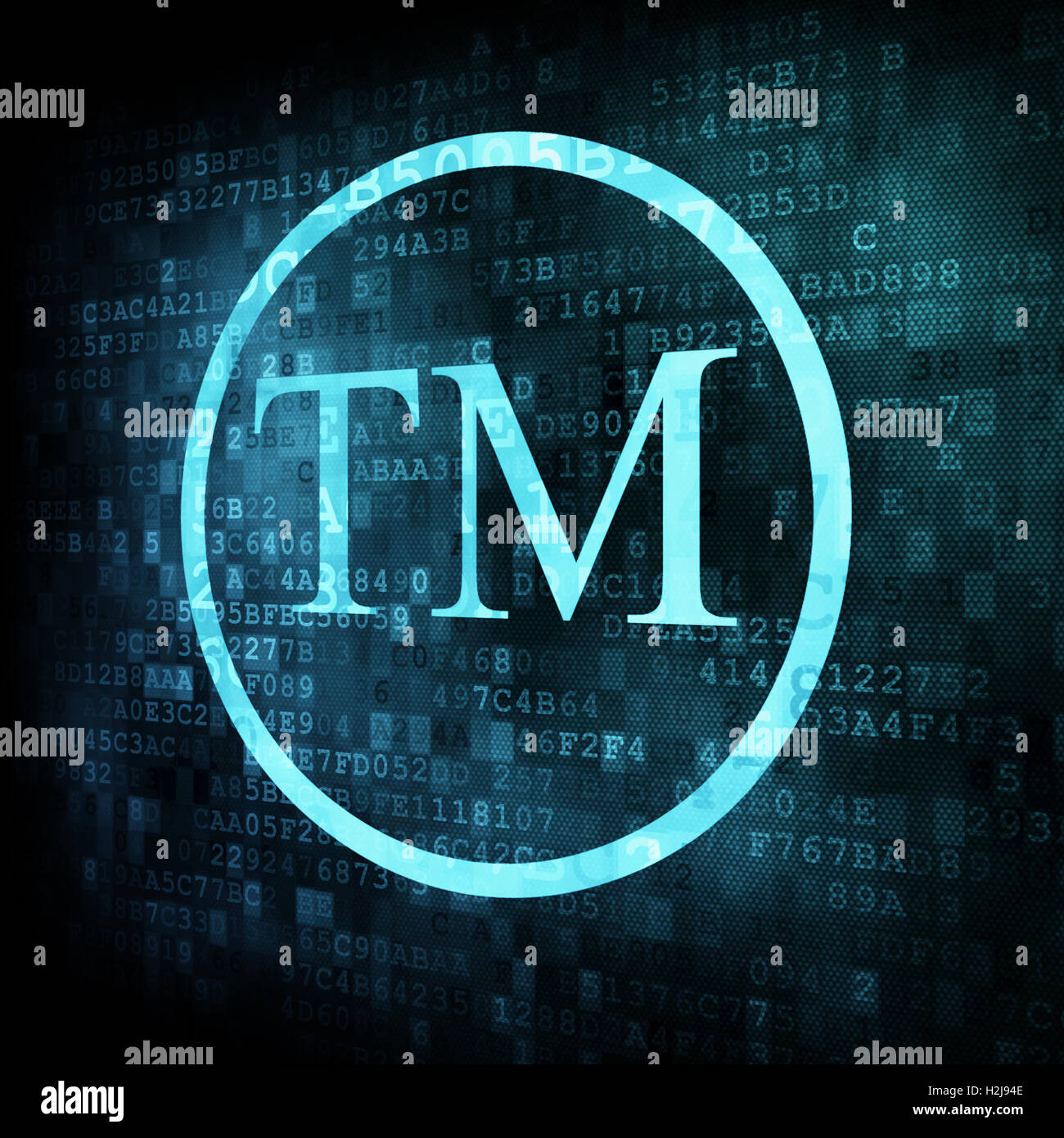 trademark symbol on digital screen Stock Photo - Alamy