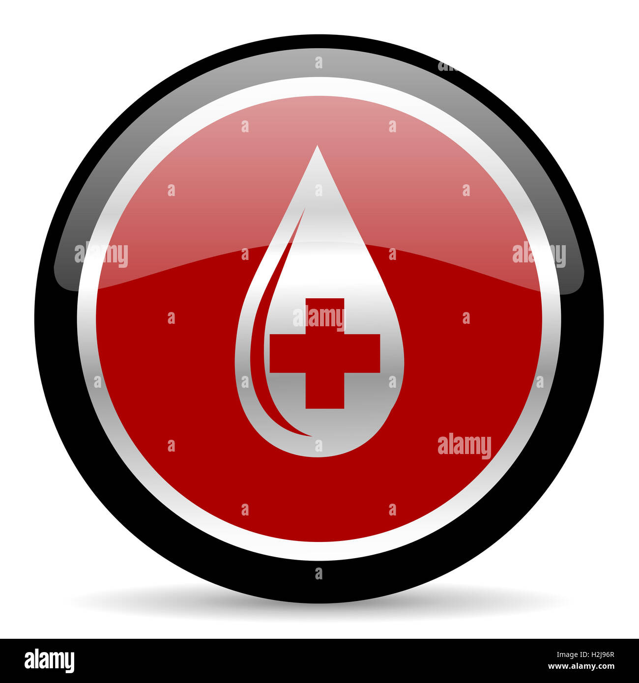 Blood glucose icon black Cut Out Stock Images & Pictures - Alamy