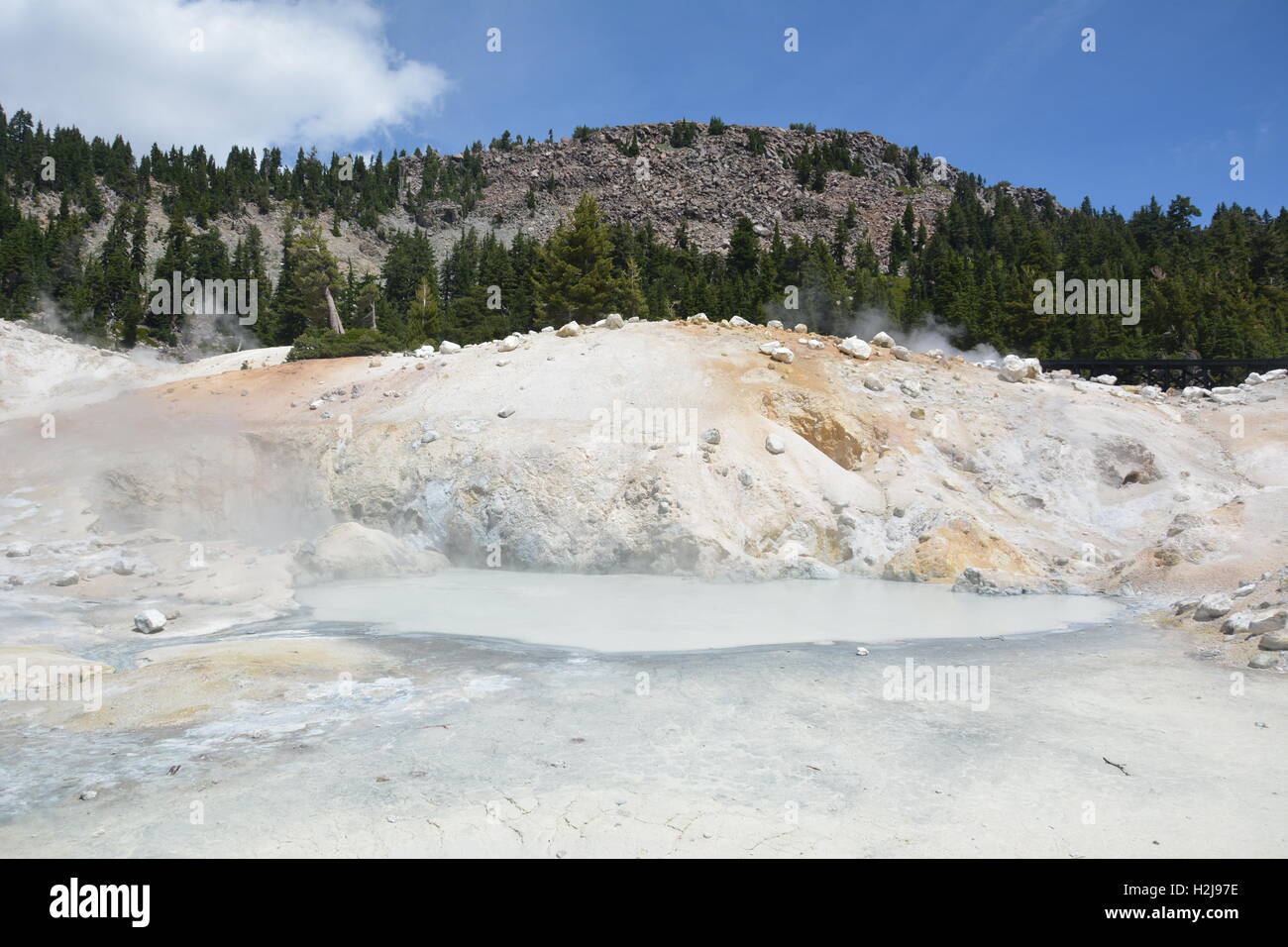 Geothermal area at Lassen Volcanic National Park in California, United ...