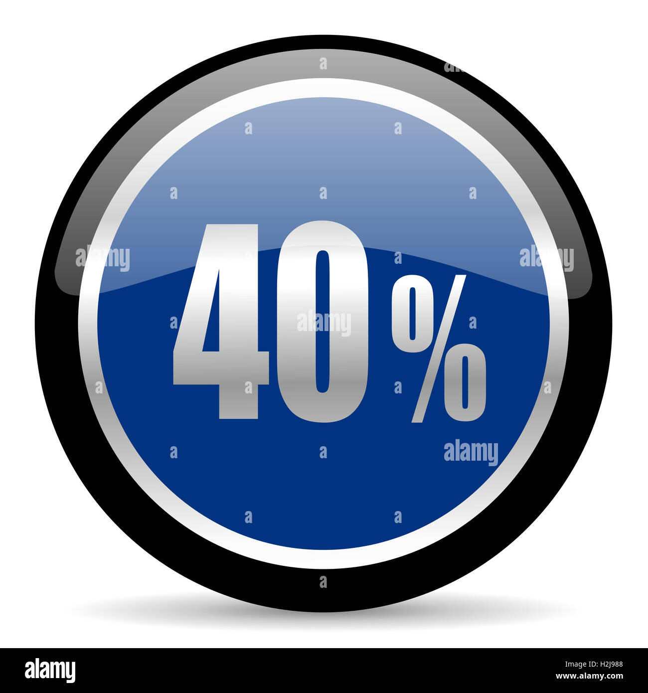 40 percent icon Stock Photo - Alamy