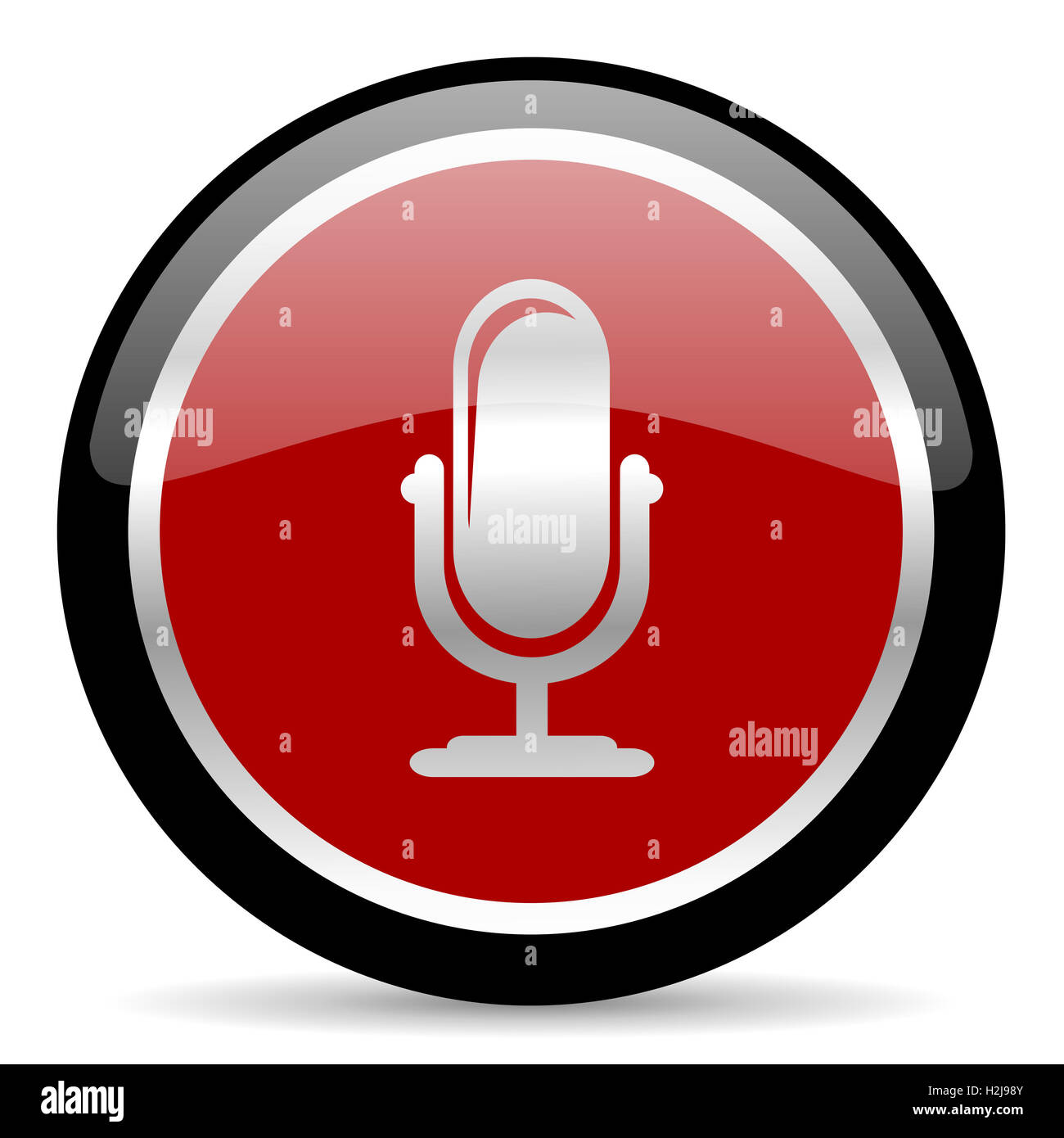 On air red microphone hi-res stock photography and images - Alamy