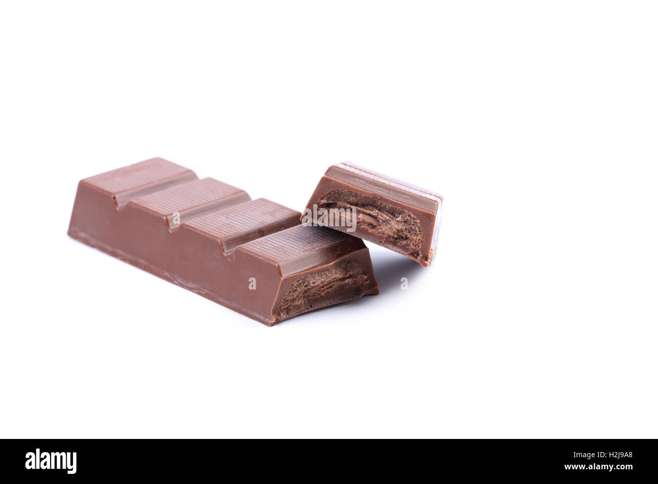 Chocolate bars stack Stock Photo - Alamy