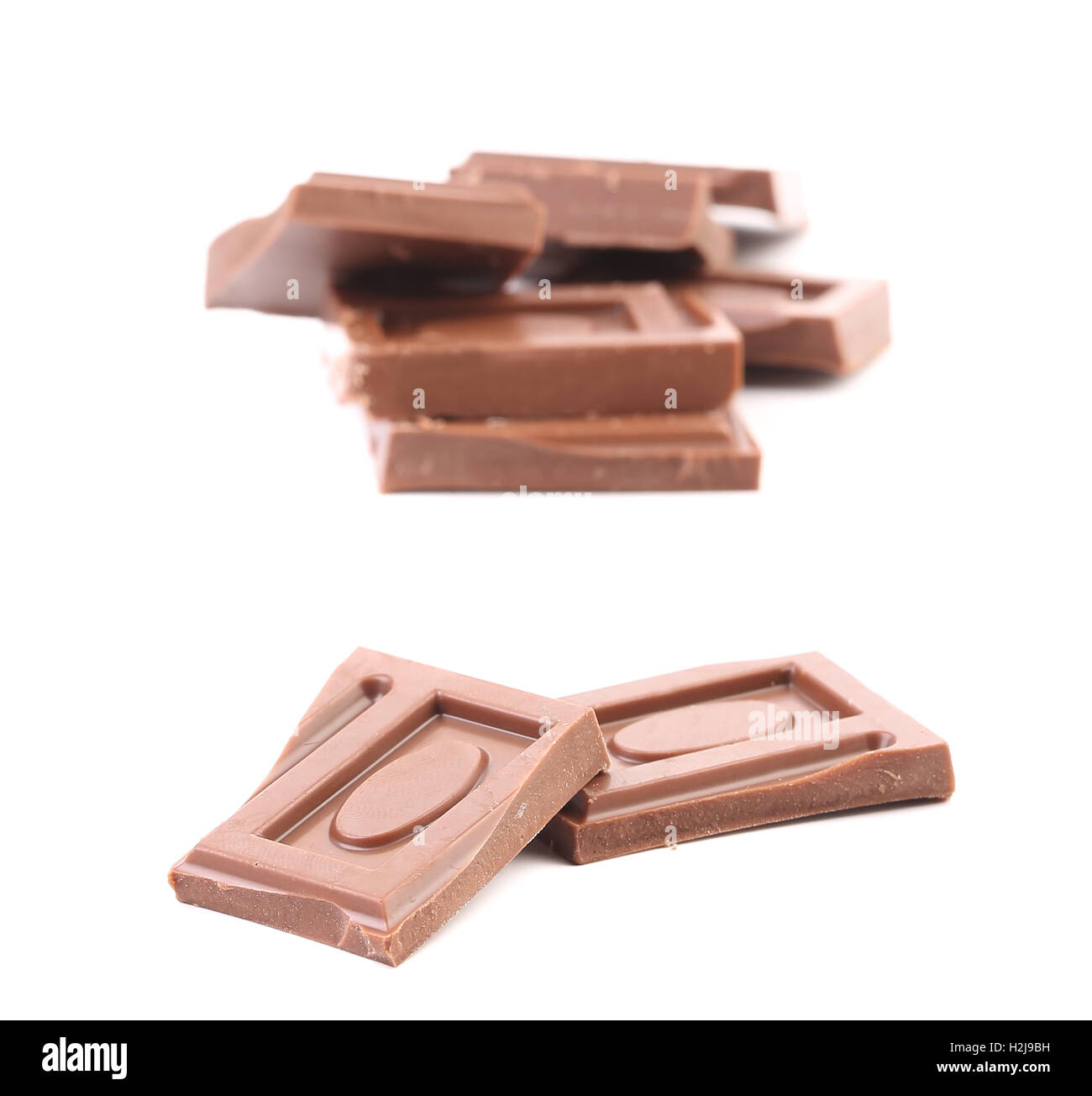 Stack of chocolate bars Stock Photo - Alamy