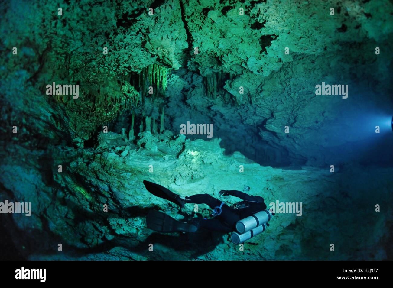 Swimming inside the cave hi-res stock photography and images - Alamy