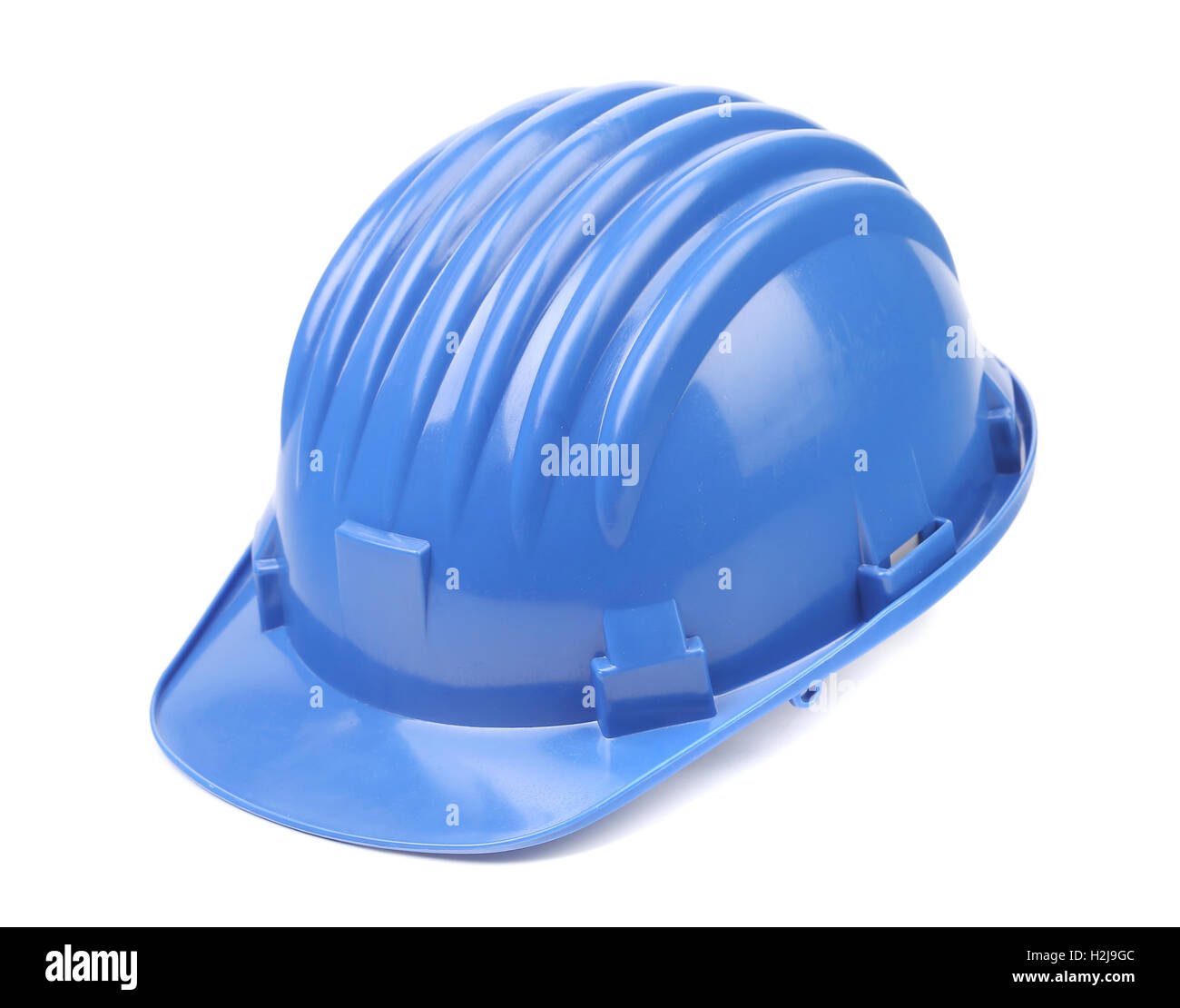 Blue safety helmet Stock Photo - Alamy