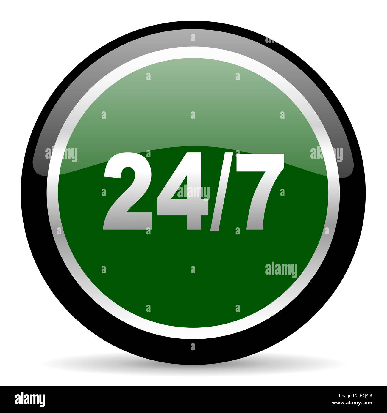 24 7 icon hi-res stock photography and images - Alamy