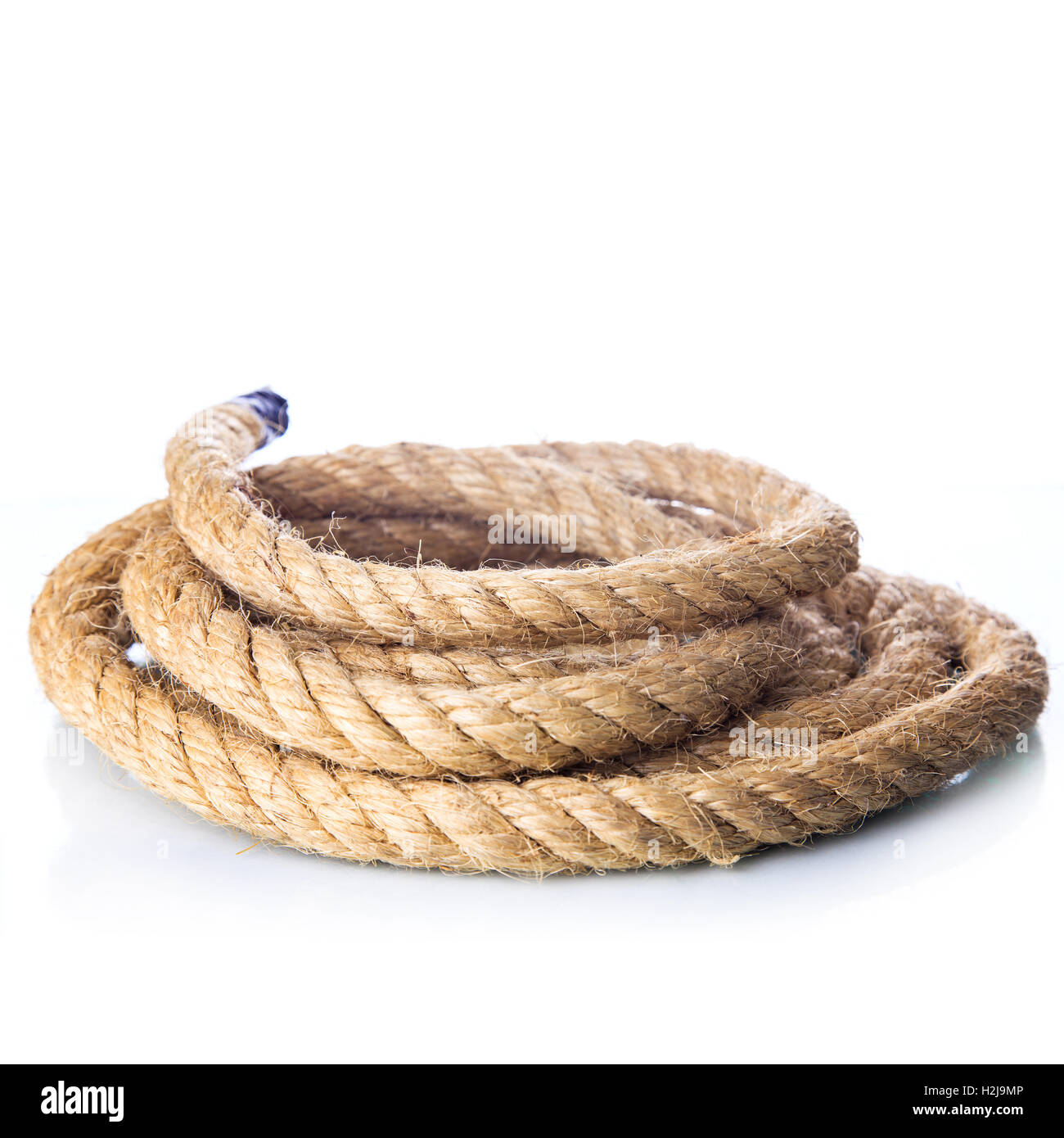 Roll of rope Stock Photo - Alamy