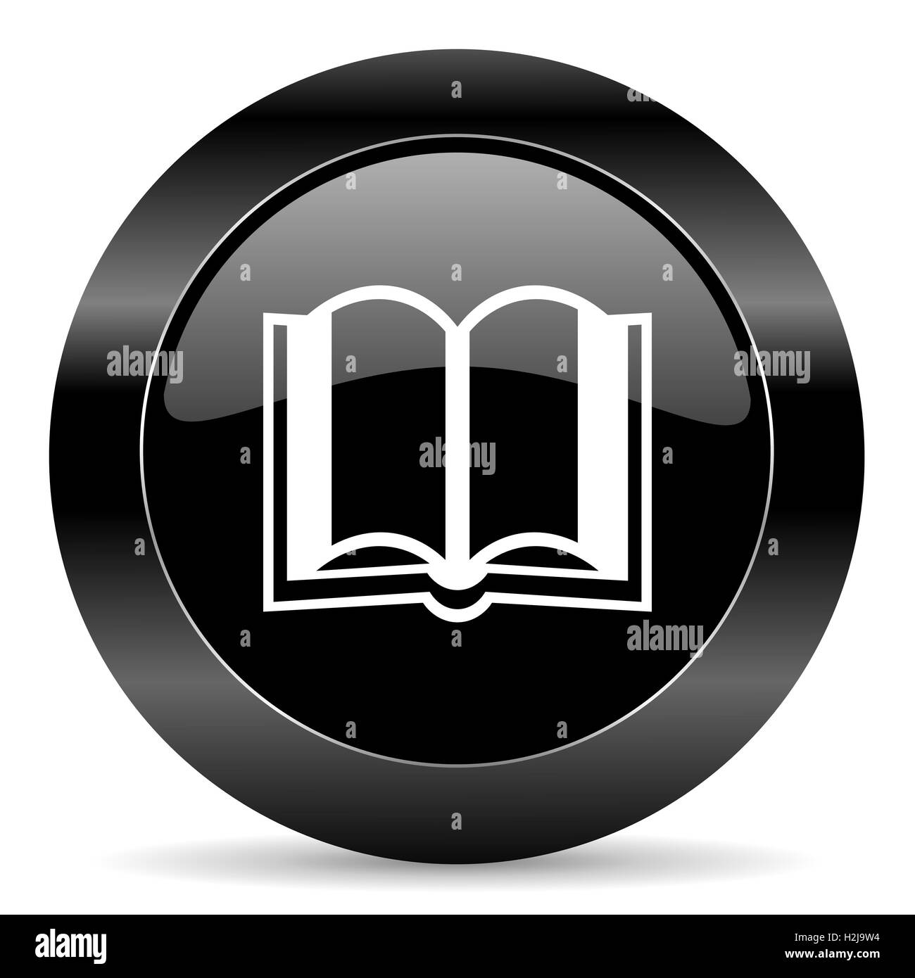 Open book icon magazine Black and White Stock Photos & Images - Alamy