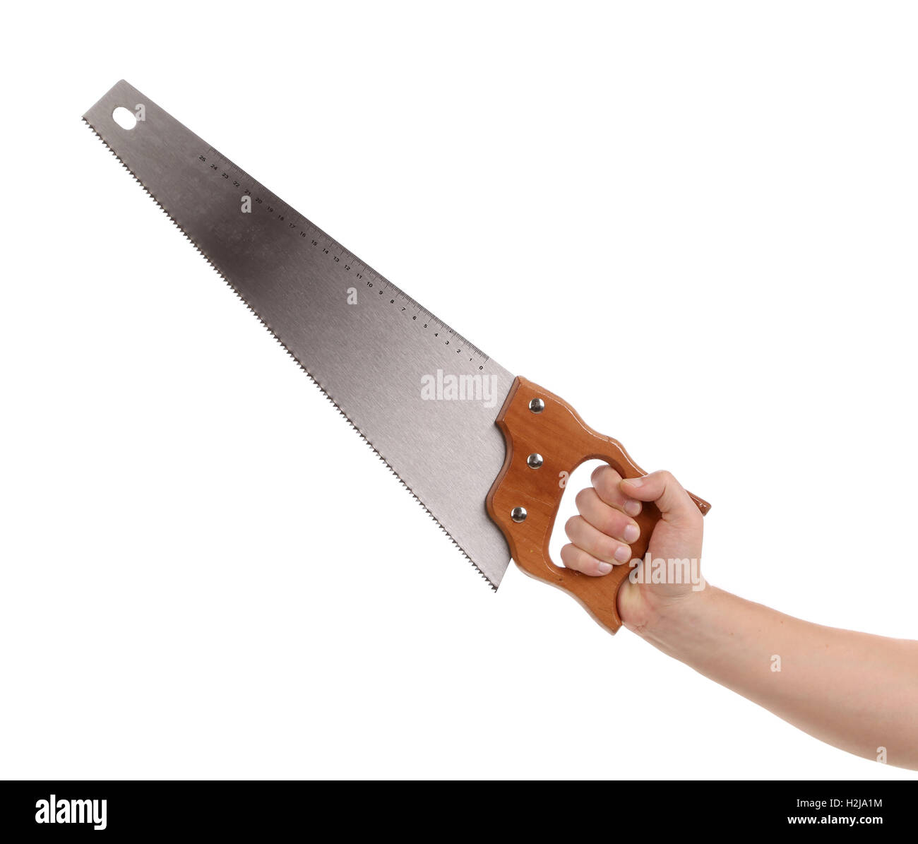 Wood hand saw Stock Photo - Alamy