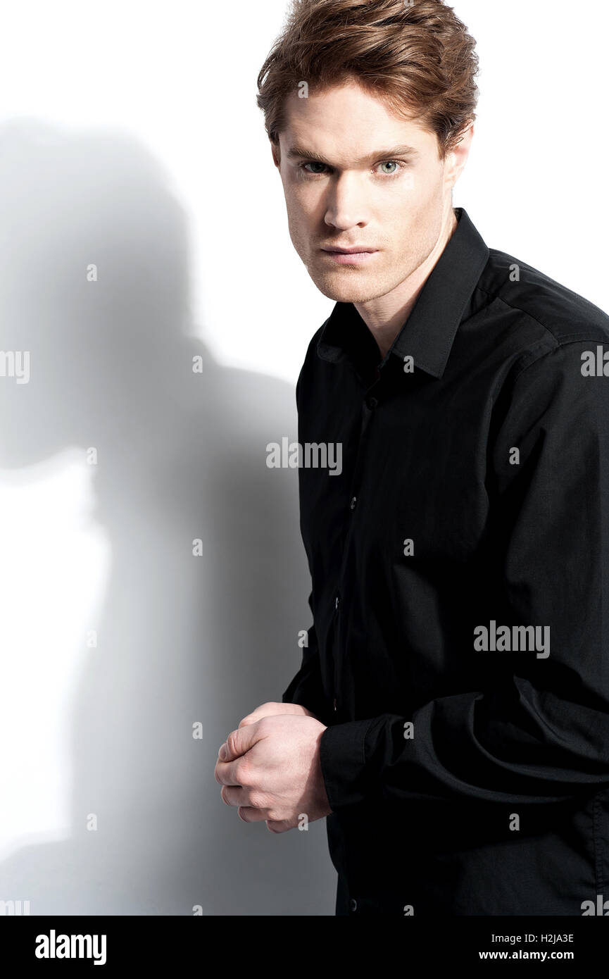 Attitude caucasian model pose hi-res stock photography and images - Alamy