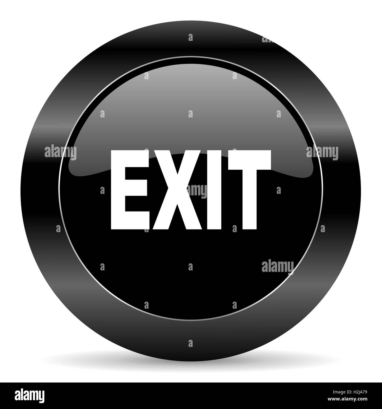 Emergency Exit Icon Black and White Stock Photos & Images - Alamy