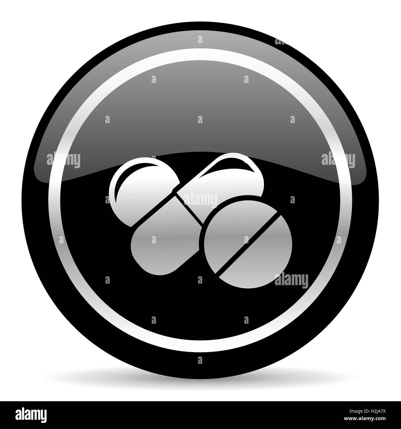 Black chrome pill hi-res stock photography and images - Alamy