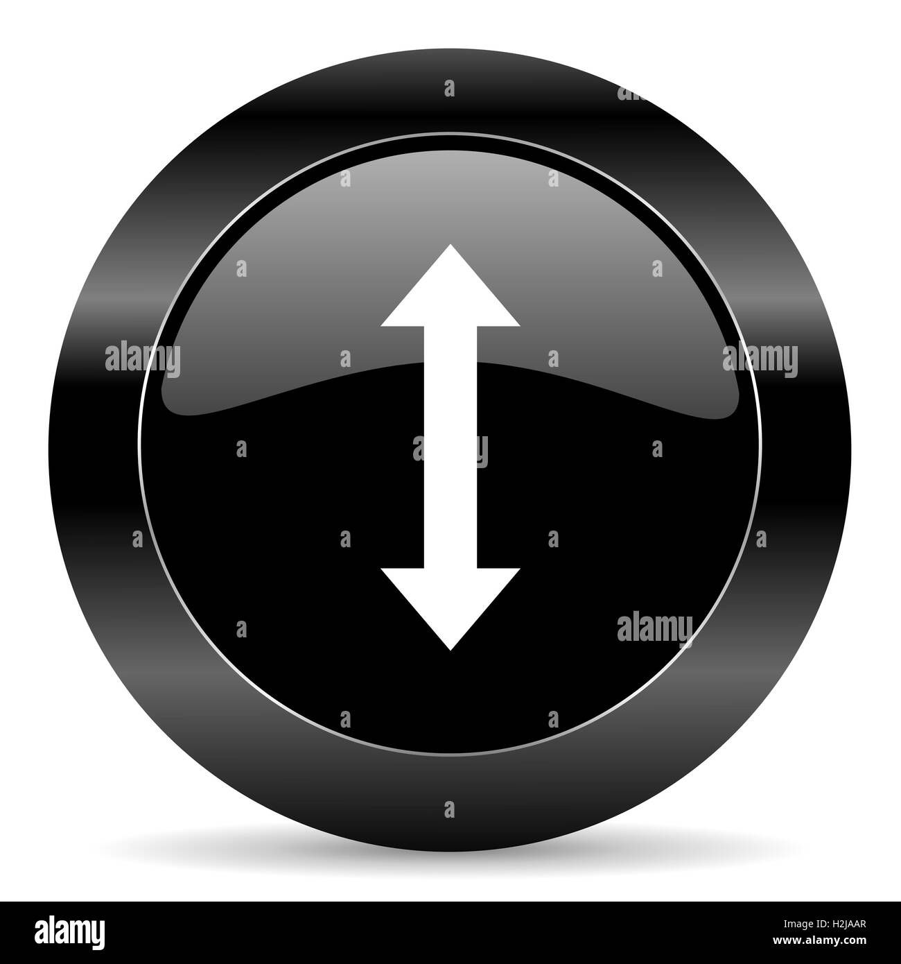 Up and down arrow Black and White Stock Photos & Images - Alamy