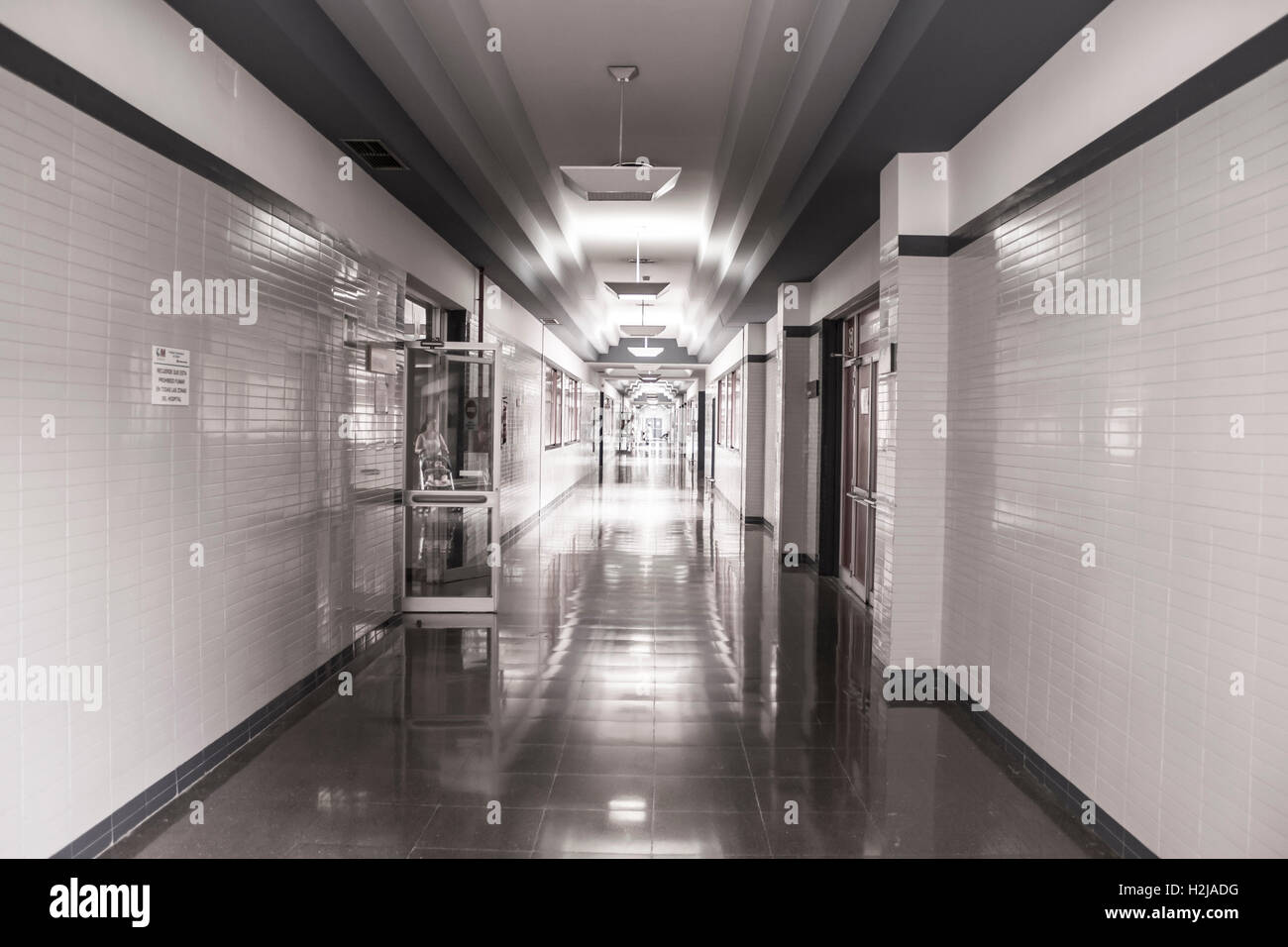 white hospital corridor, clean and hygienic space Stock Photo - Alamy