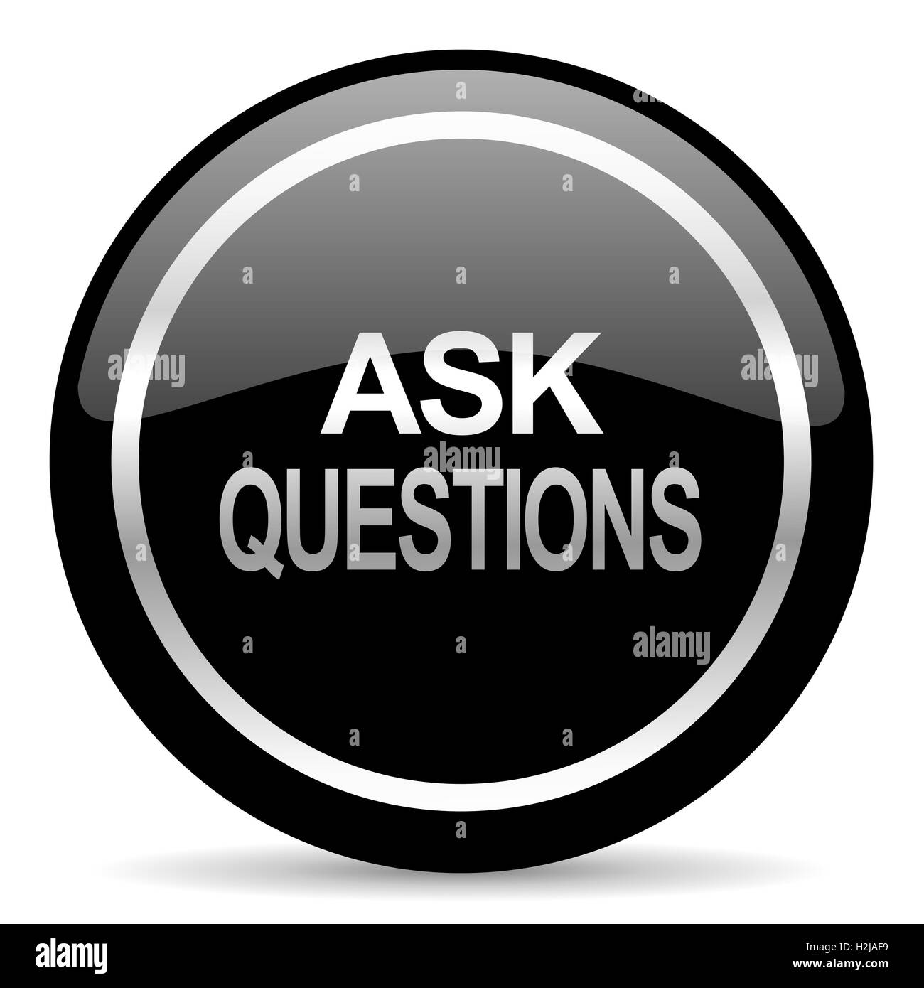 ask questions icon Stock Photo - Alamy