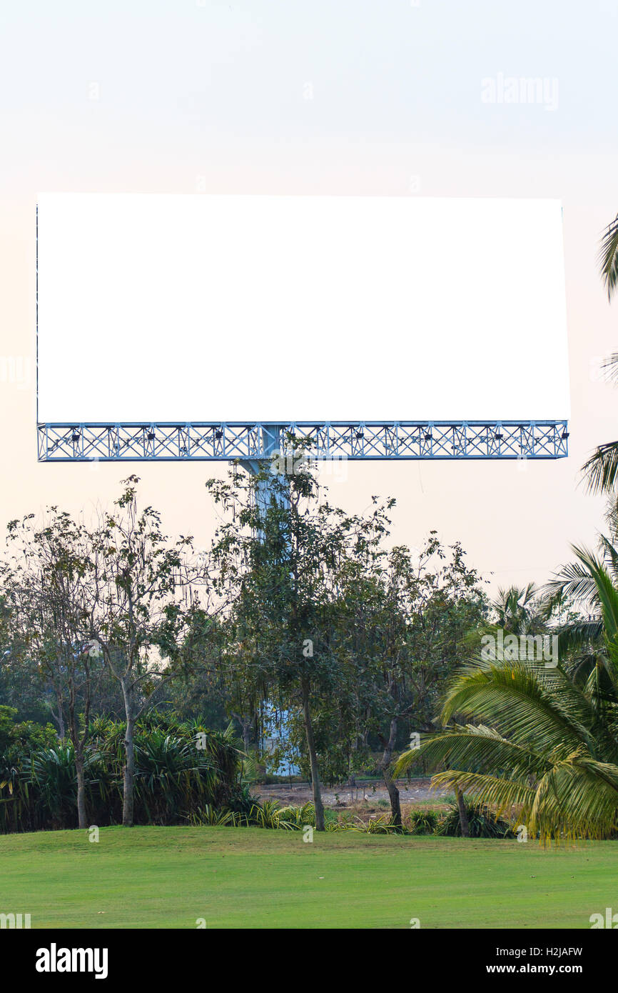 Blank outdoor billboard Stock Photo - Alamy