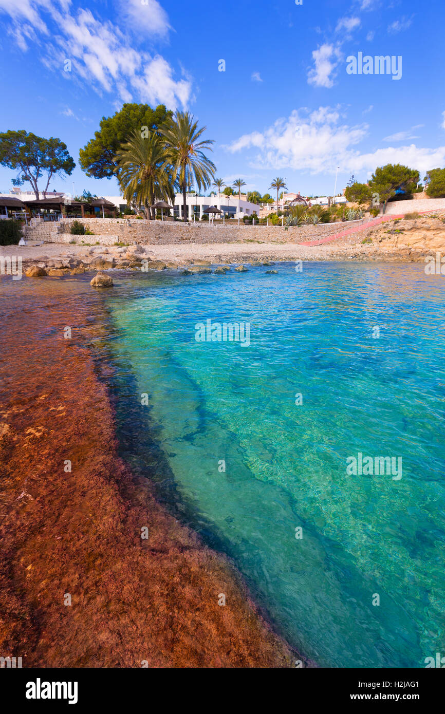 Moraira Cala Andrago beach in Teulada Alicante Stock Photo - Alamy