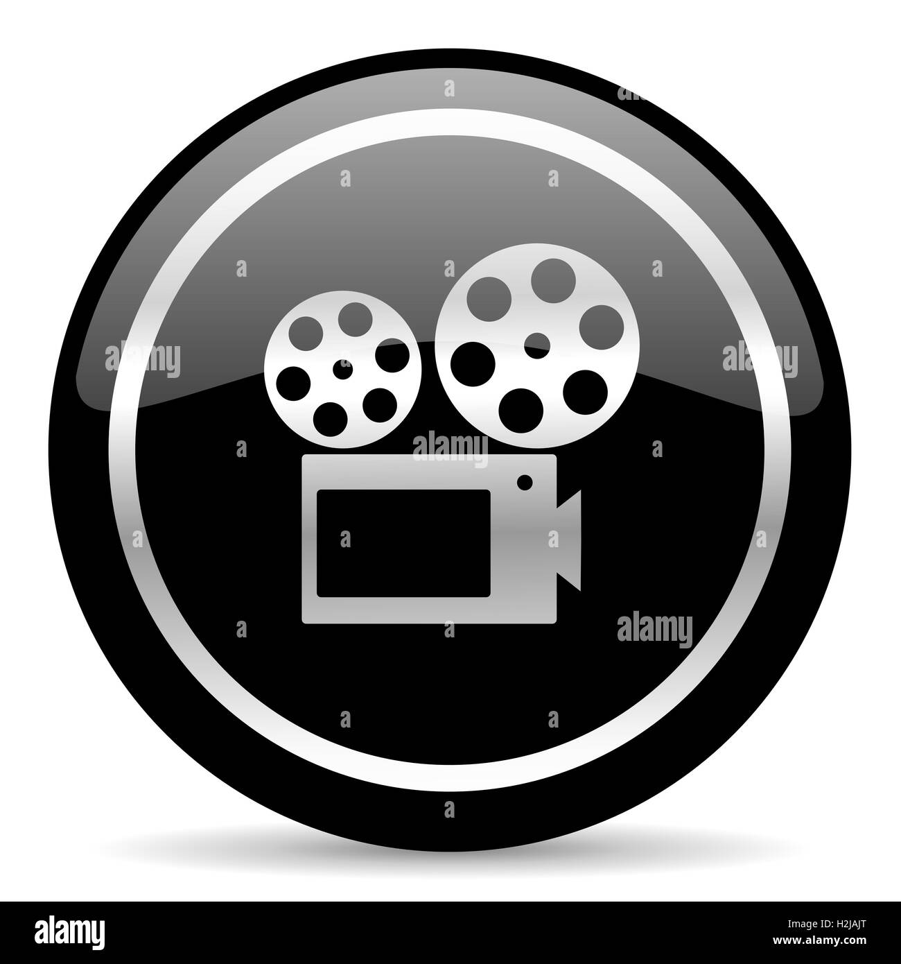 Movie icon Black and White Stock Photos & Images - Alamy