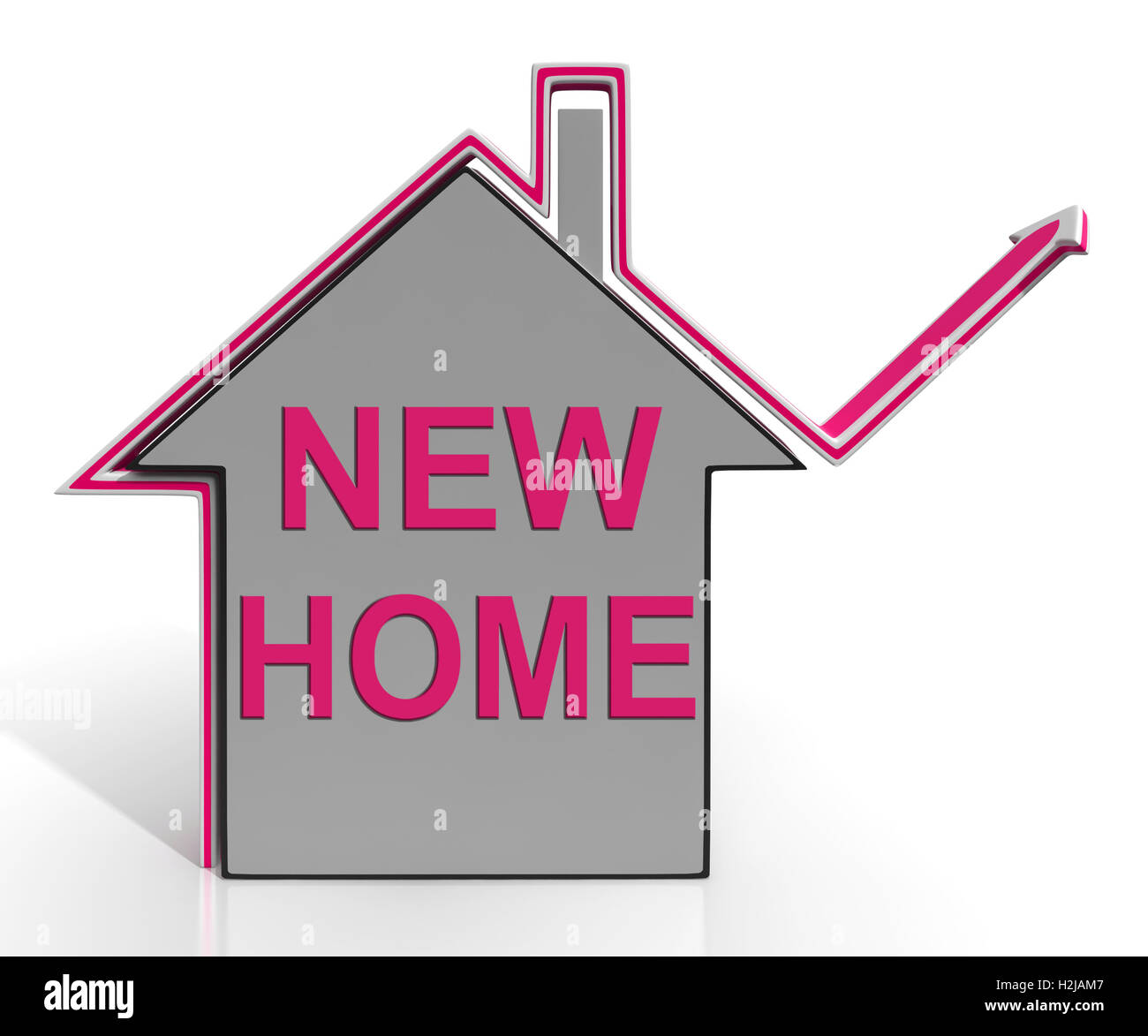 New Home House Means Purchasing Real Estate Stock Photo - Alamy