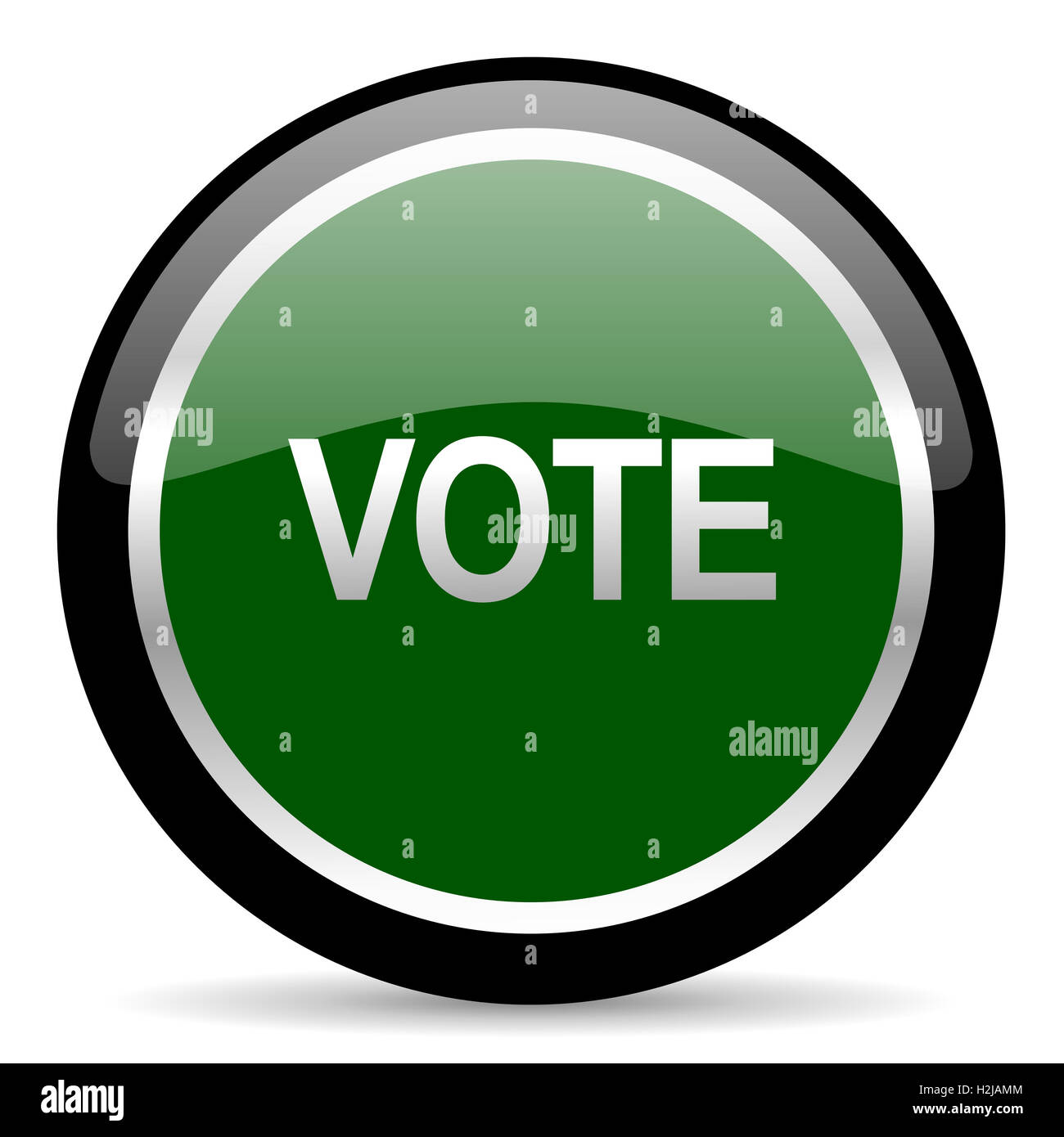 Vote green banner hi-res stock photography and images - Alamy