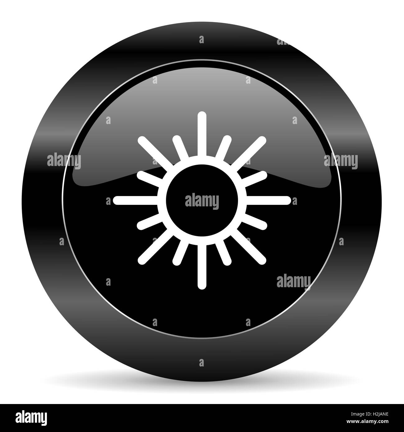 Sunny icon Black and White Stock Photos & Images - Alamy