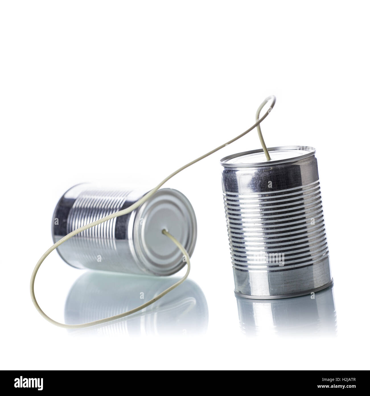 Listen tin can hi-res stock photography and images - Alamy