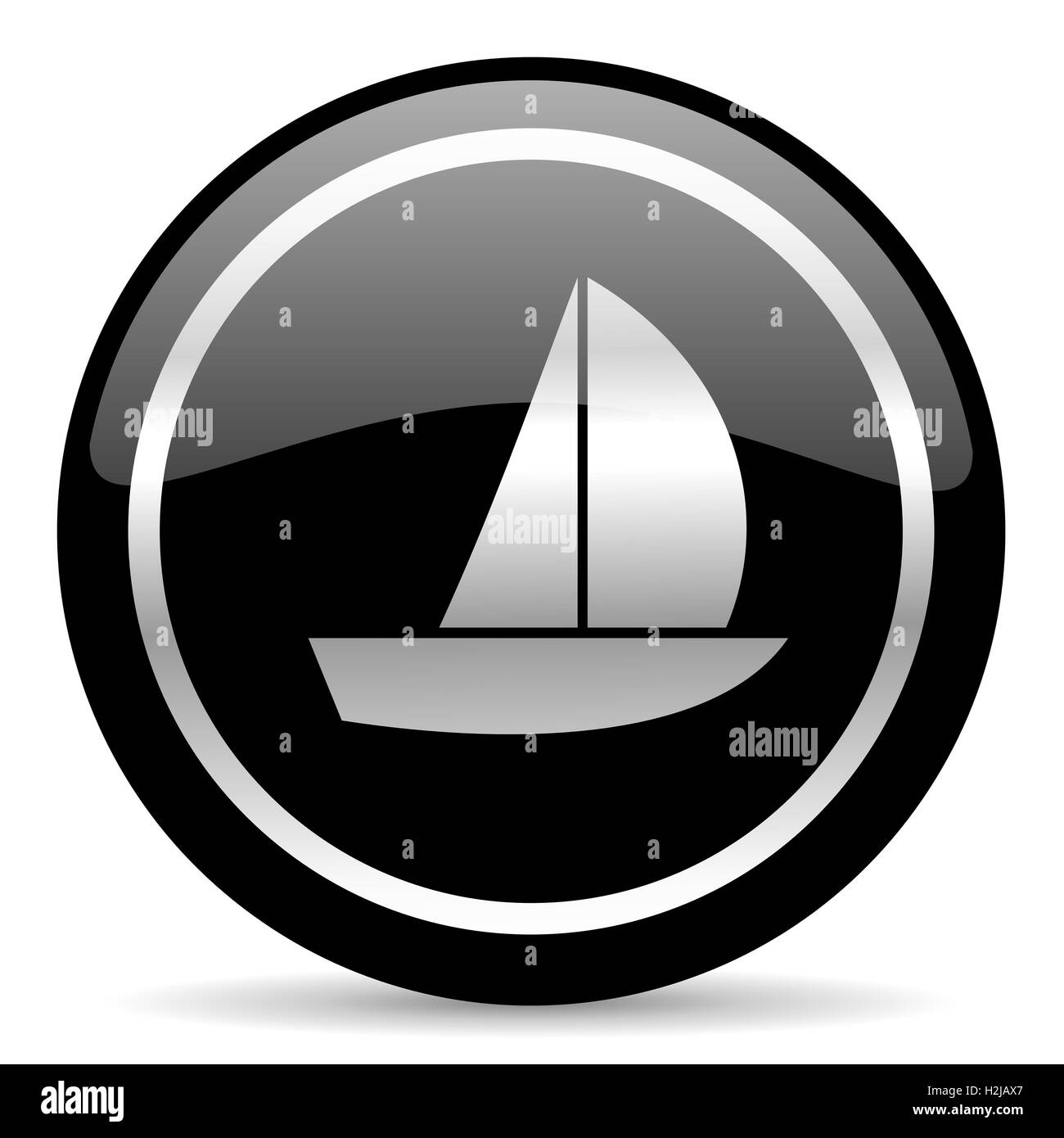 Sailing boat race Black and White Stock Photos & Images - Alamy