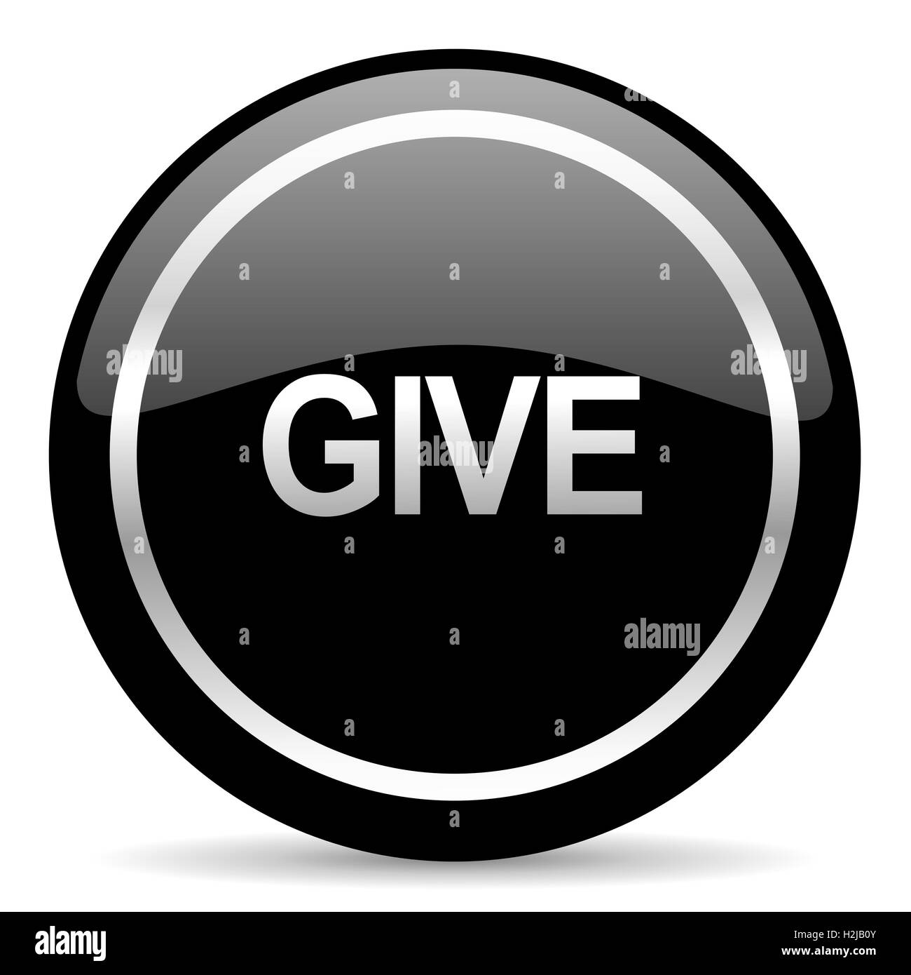 Give icon Black and White Stock Photos & Images - Alamy