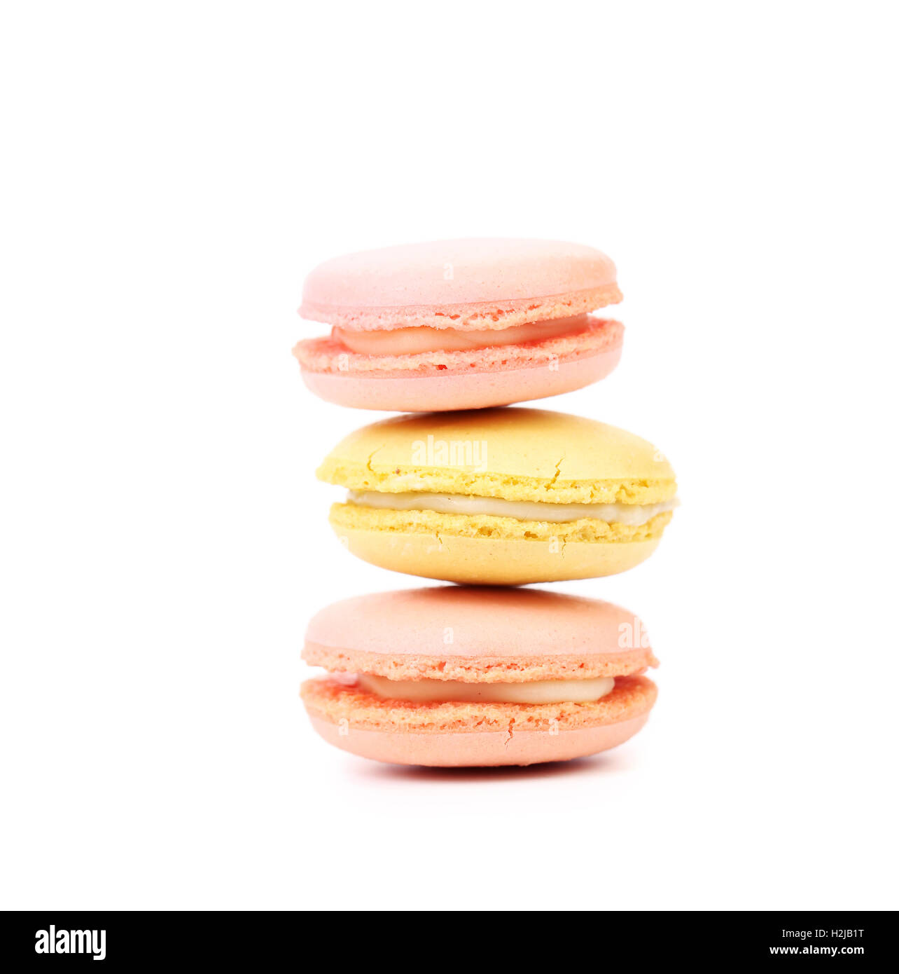 Stack of colorful macaroon cakes Stock Photo - Alamy