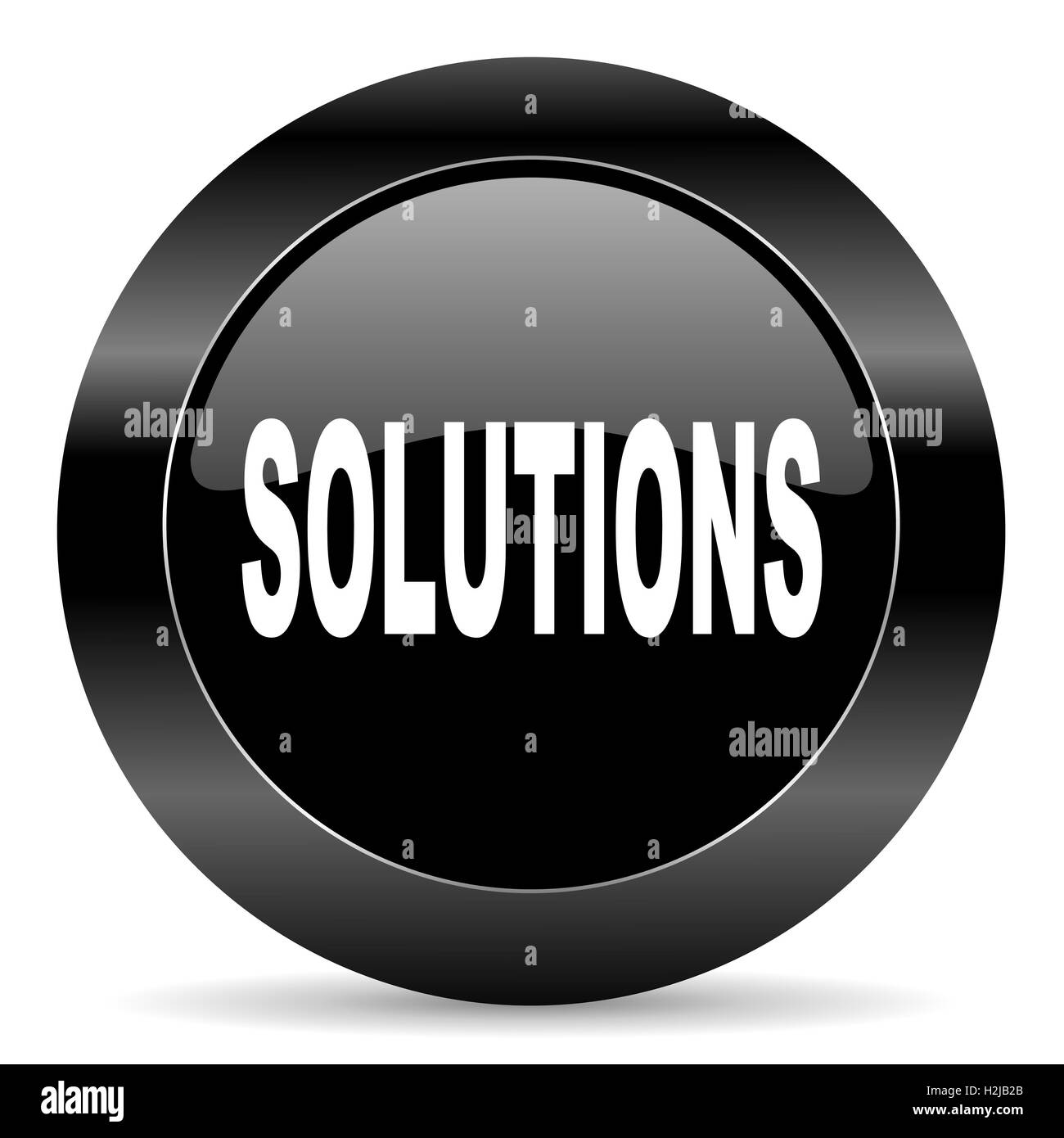 Solutions icon Black and White Stock Photos & Images - Alamy