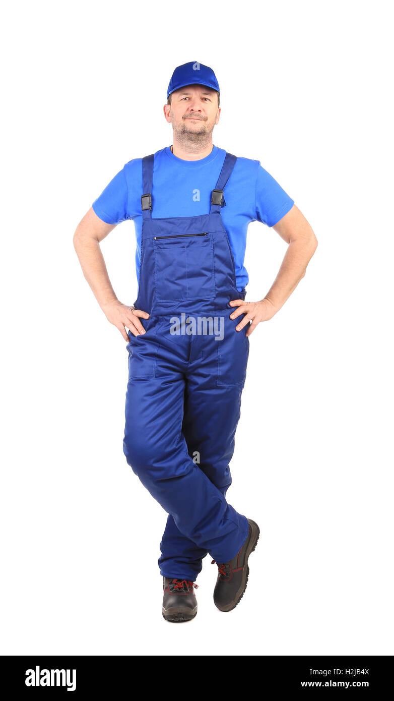 Man in overall Stock Photo - Alamy
