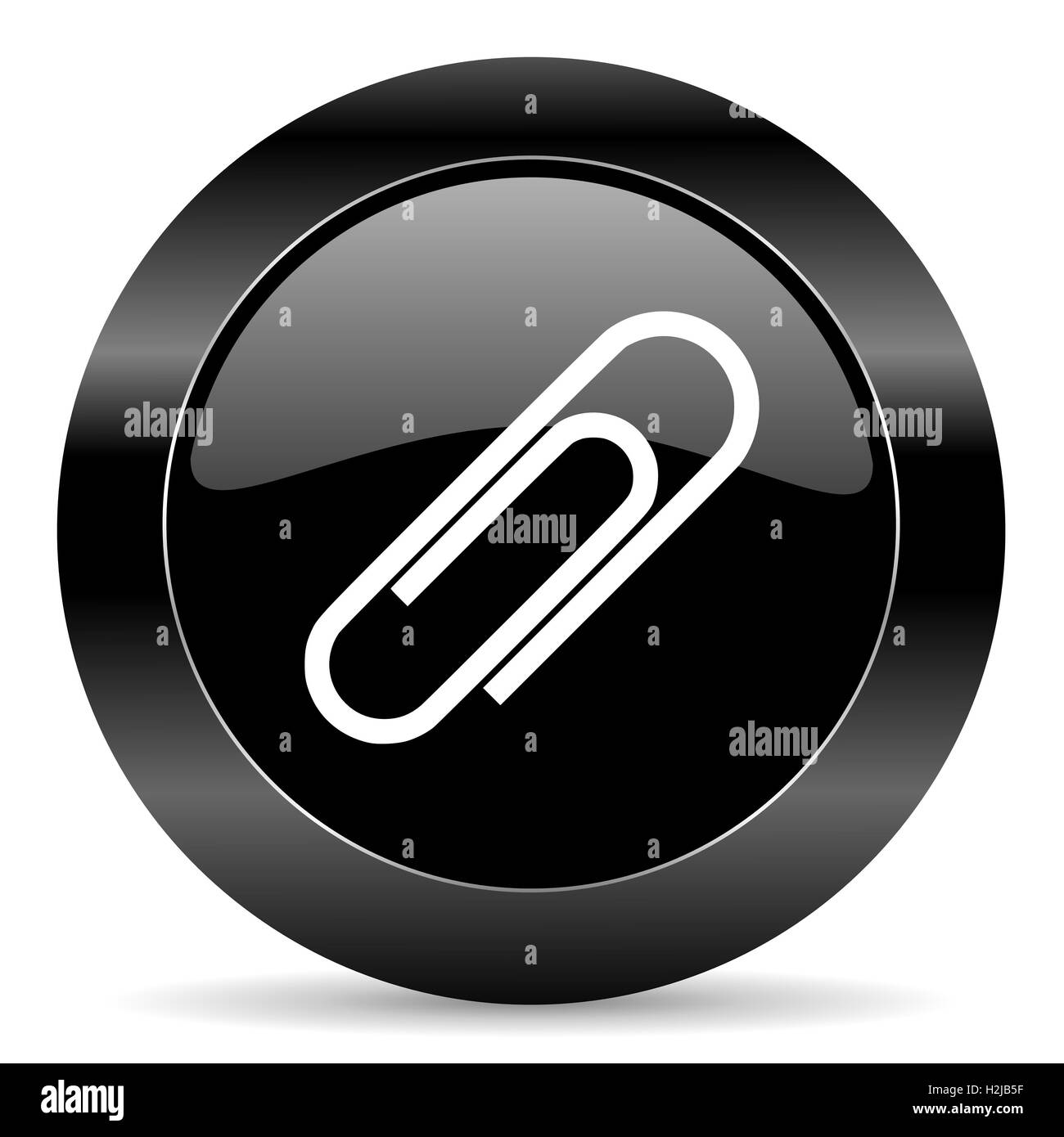 Paperclip document icon Cut Out Stock Images & Pictures - Alamy