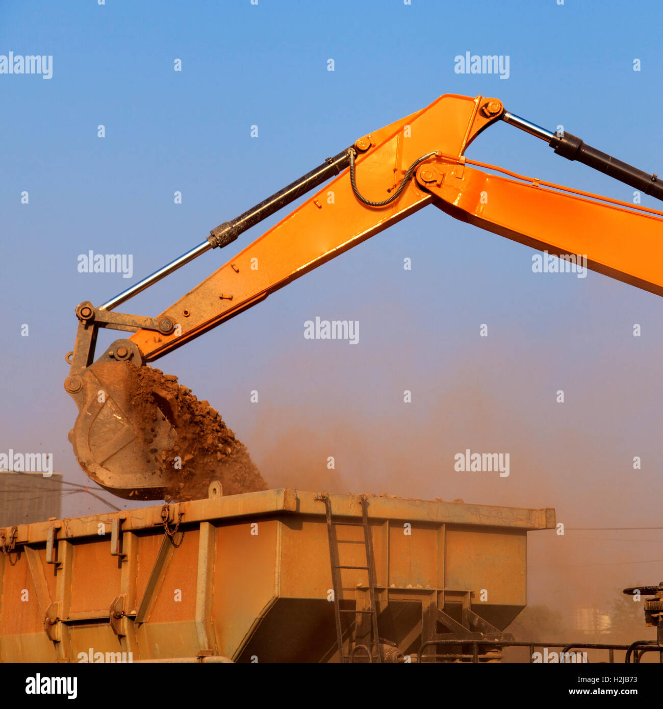 Hydraulic mining excavator hi-res stock photography and images - Alamy