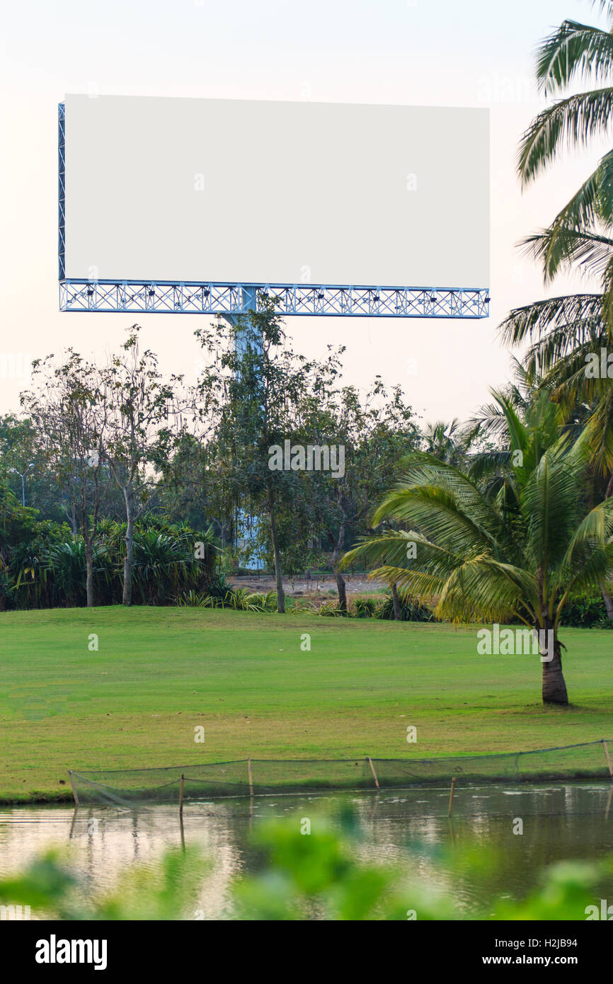 Blank outdoor billboard Stock Photo - Alamy