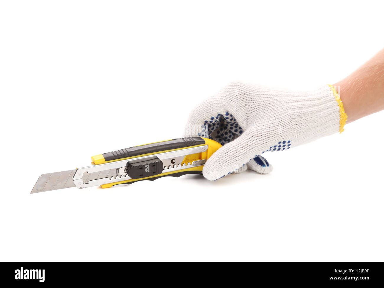 Hand holding utility blade hi-res stock photography and images - Alamy