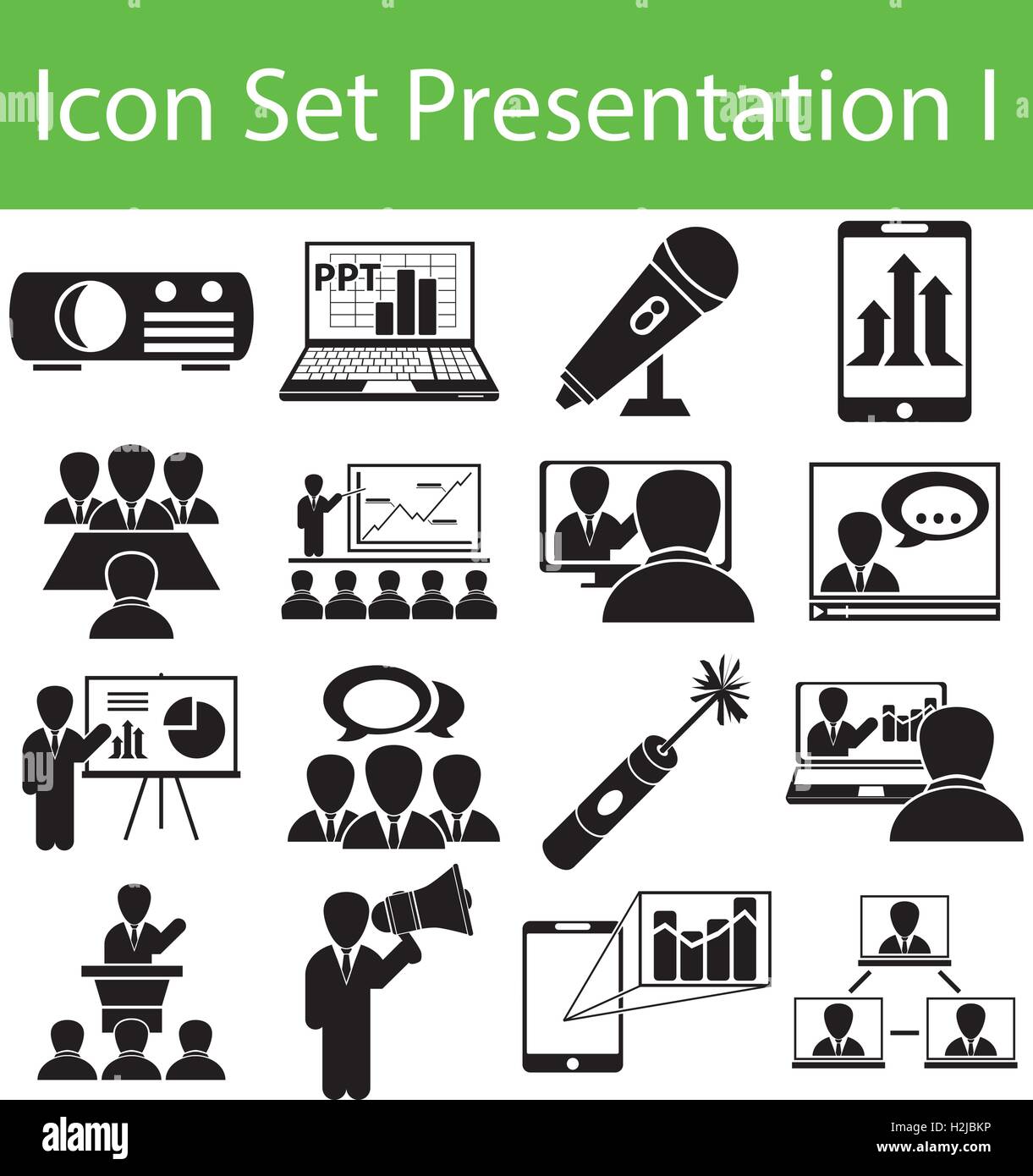 Presentation projector speech Stock Vector Images - Alamy