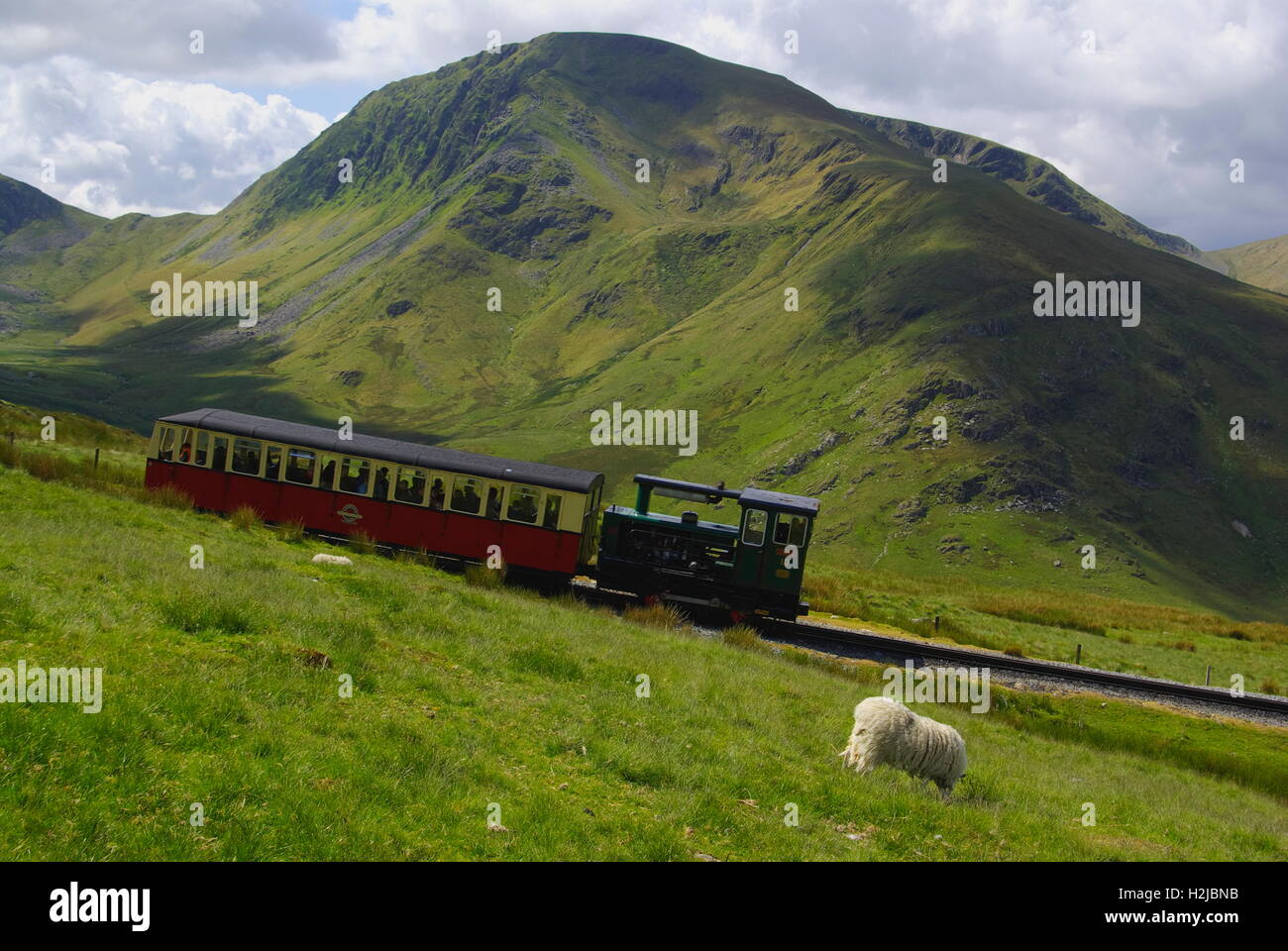 Snowdon Mountain Railway Stock Photo - Alamy