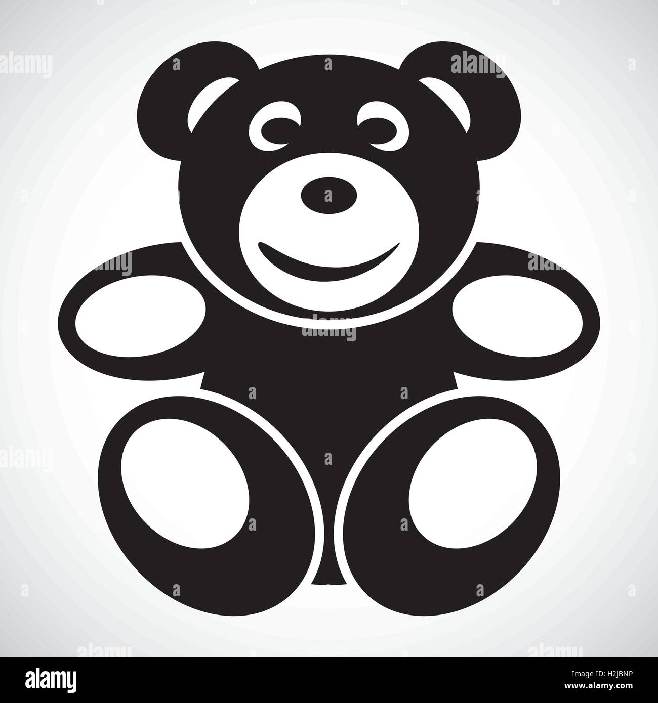 Icon smiling Teddy for the creative use in graphic design Stock Vector ...